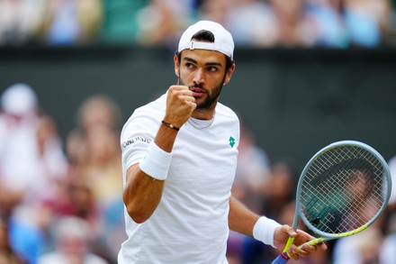 Tattoo Matteo Berrettini During His Semifinal Editorial Stock Photo ...