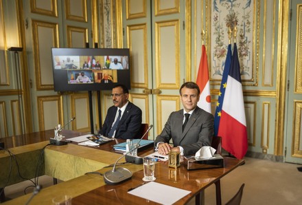 Video summit with leaders of G5 Sahel countries, Paris, France - 09 Jul ...