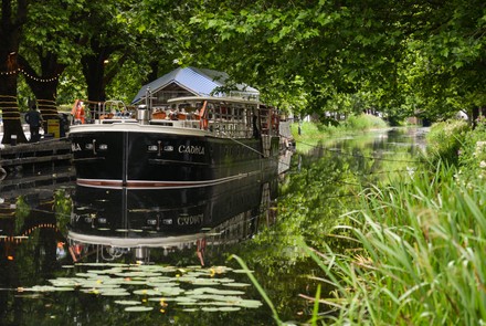 Grand Canal Barge Dublin On Friday Editorial Stock Photo - Stock Image ...