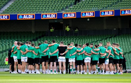 Ireland Vs Usa Ireland Team Huddle Editorial Stock Photo - Stock Image ...