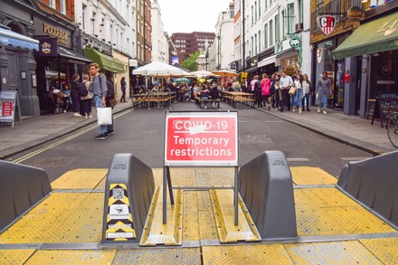 Covid19 Temporary Restrictions Sign Seen Old Editorial Stock Photo ...