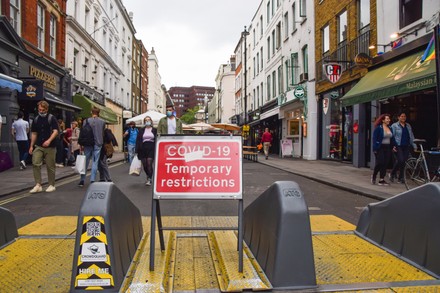 Covid19 Temporary Restrictions Sign Seen Old Editorial Stock Photo ...