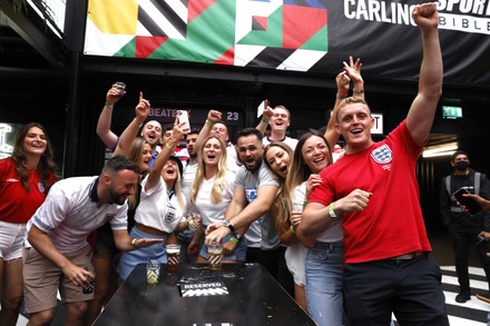Fans Watching Final Euro 2020 Boxpark Editorial Stock Photo - Stock ...