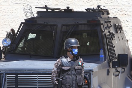 Officers Stand Guard Outside Jordans State Editorial Stock Photo ...