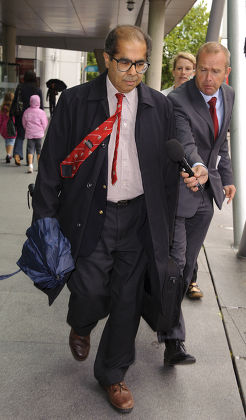 Pathologist Dr Freddy Patel leaves the GMC in Euston Road, London ...