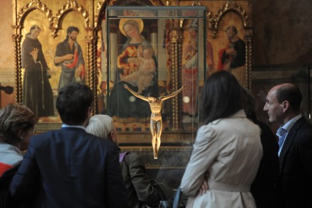Wooden Crucifix 1495 Cm 413 X Editorial Stock Photo - Stock Image ...