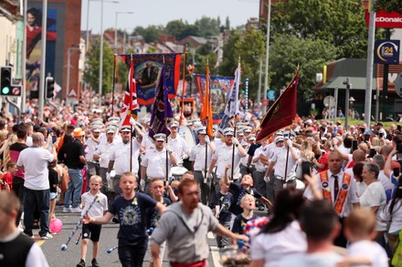 Orange Order Parades Take Place Across Editorial Stock Photo - Stock ...