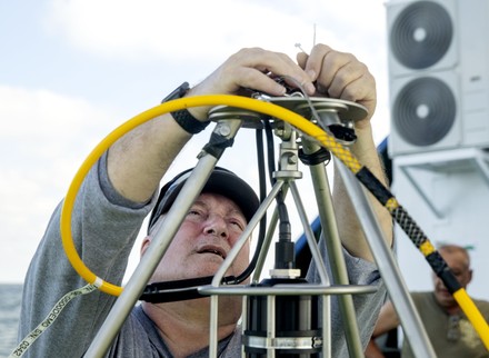 Operators Instrument Mesotech Scanning Sonar That Editorial Stock Photo ...