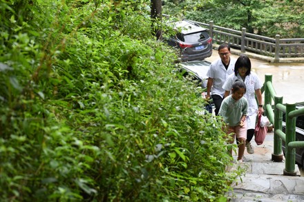 Zhang Qingyu Walks Her Parents Xu Editorial Stock Photo - Stock Image ...