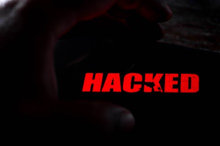 This Photo Illustration Hacked Logo Seen Editorial Stock Photo - Stock ...