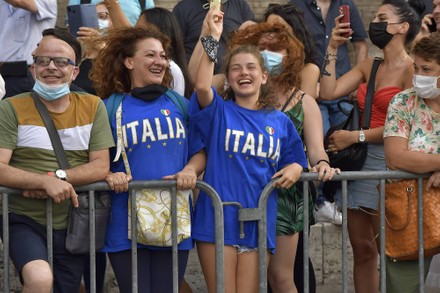 Italy National Team EURO 2020 victory parade, Rome, Italy - 12 Jul 2021 ...
