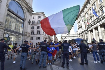 imágenes de Italy National Team EURO 2020 victory parade, Rome, Italy ...