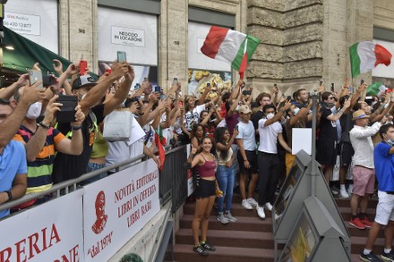 Italy National Team EURO 2020 victory parade, Rome, Italy - 12 Jul 2021 ...