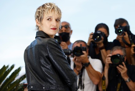 Agathe Rousselle Poses During Photocall Titane Editorial Stock Photo ...