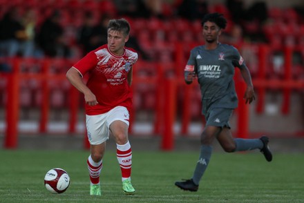 Crewe Alexandra Midfielder Charlie Finney Crosses Editorial Stock Photo ...