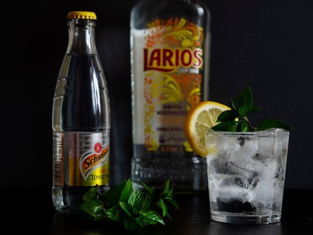 This Photo Illustration Bottles Gin Larios Editorial Stock Photo ...