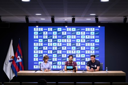 SD Eibar footballer, Xabier Etxeita, presentation, Ipurua Municipal ...