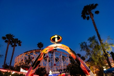 Incredicoaster Roller Coaster Pixar Pier Section Editorial Stock Photo ...