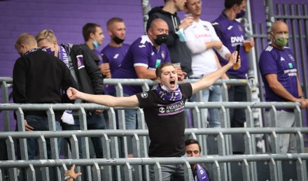 Anderlechts Supporters Pictured During Friendly Soccer Editorial Stock ...