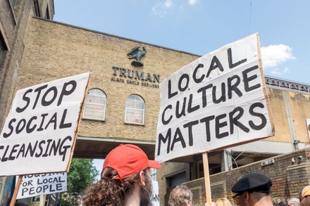 Save Brick Lane Protest in London, UK - 18 Jul 2021 Stock Pictures ...