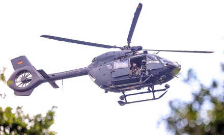 German Military Helicopter Sky During Visit Editorial Stock Photo ...