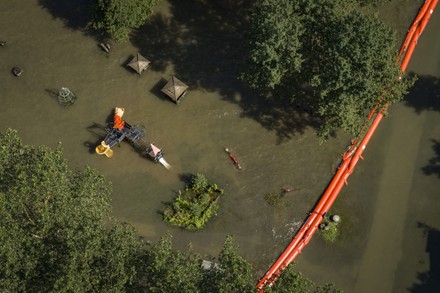Aerial View Taken Drone Shows Flooded Editorial Stock Photo - Stock Image | Shutterstock