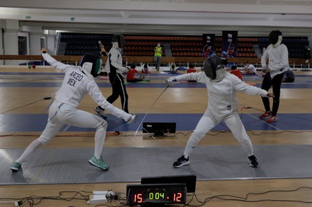 Fencers Participate Training Fellow Mexican Fencer Editorial Stock ...