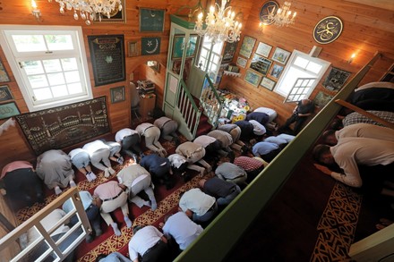 Polish Muslims Attend Morning Prayers During Editorial Stock Photo ...