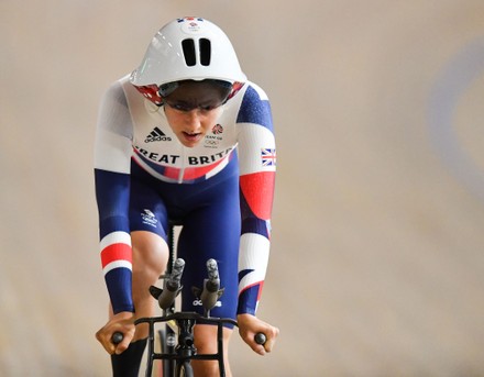 British Cycling Olympic Track Practice session - 19 Jul 2021 Stock ...