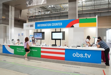 Olympic Broadcasting Services Obs Information Counter Editorial Stock ...