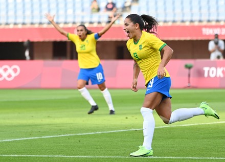 Debinha R Brazil Celebrates Goal During Editorial Stock Photo - Stock ...
