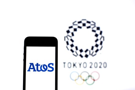 This Photo Illustration Atos Logo Seen Editorial Stock Photo - Stock ...
