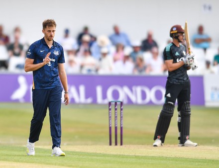 Surreys Nico Reifer Bowled By Yorkshires Editorial Stock Photo - Stock ...