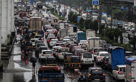General View Huge Traffic Jam On Editorial Stock Photo - Stock Image ...