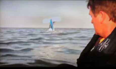 Pilot films sinking plane after being forced to ditch into the sea ...