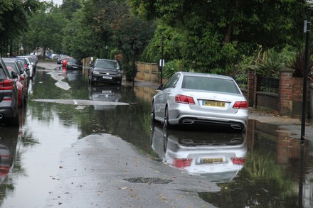 Flash floods in London, UK - 25 Jul 2021 Stock Pictures, Editorial ...