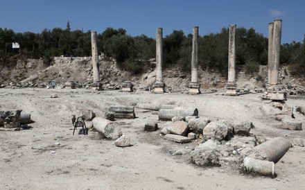 View Archaeological Site Palestinian Village Sabastiya Editorial Stock ...