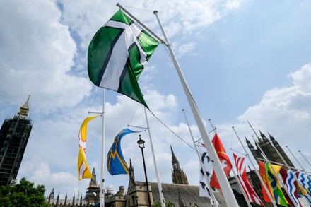 50 Historic County Flags Flying Parliament Editorial Stock Photo ...