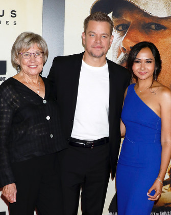 Matt Damon Poses His Mother Nancy Editorial Stock Photo - Stock Image ...