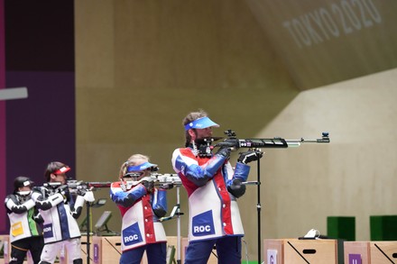 __COUNT__ Japan Tokyo Oly 10m Air Rifle Mixed Team - 27 Jul 2021 Stock ...