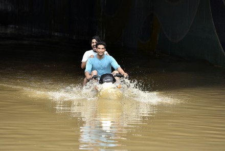 Waterlogging Aerocity Underpass Near Indira Gandhi Editorial Stock ...