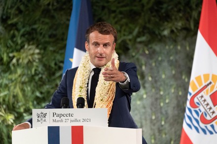 french president emmanuel macron visit polynesia Stock Photos ...