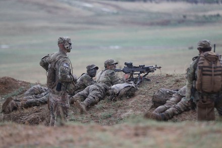 Servicemen Take Part Multinational Military Exercise Editorial Stock ...