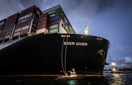 Container Ship Ever Given Arrives Ect Editorial Stock Photo - Stock ...