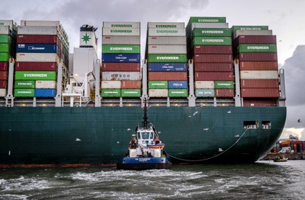Container Ship Ever Given Arrives Ect Editorial Stock Photo - Stock ...