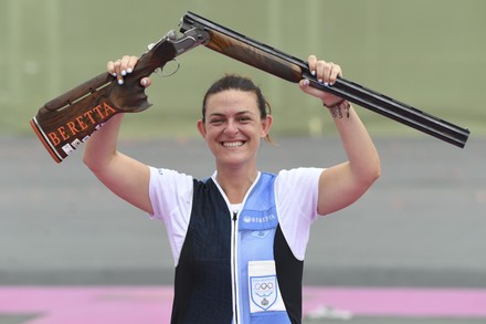 Trap Shooting Bronze Medalist Alessandra Perilli Editorial Stock Photo ...
