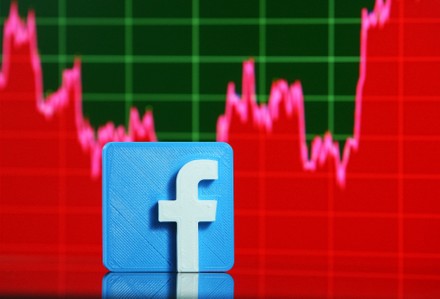 Facebook Logo Graph Pictured This Illustrative Editorial Stock Photo ...
