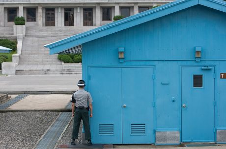 South Korean Military Policeman Stands On Editorial Stock Photo - Stock ...