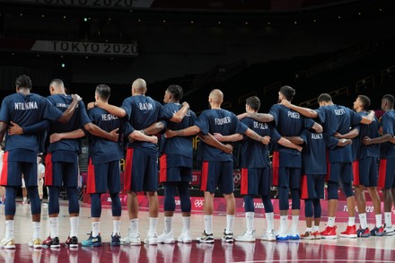 Team France During French National Anthem Editorial Stock Photo - Stock ...