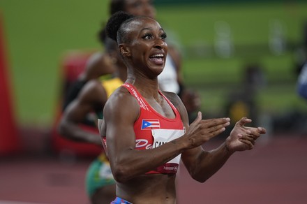 Cindy Sember During 100 Meter Hurdles Editorial Stock Photo - Stock ...
